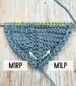 M1LP stricken (Make 1 Left Purlwise) | simpleknittingpatterns.com