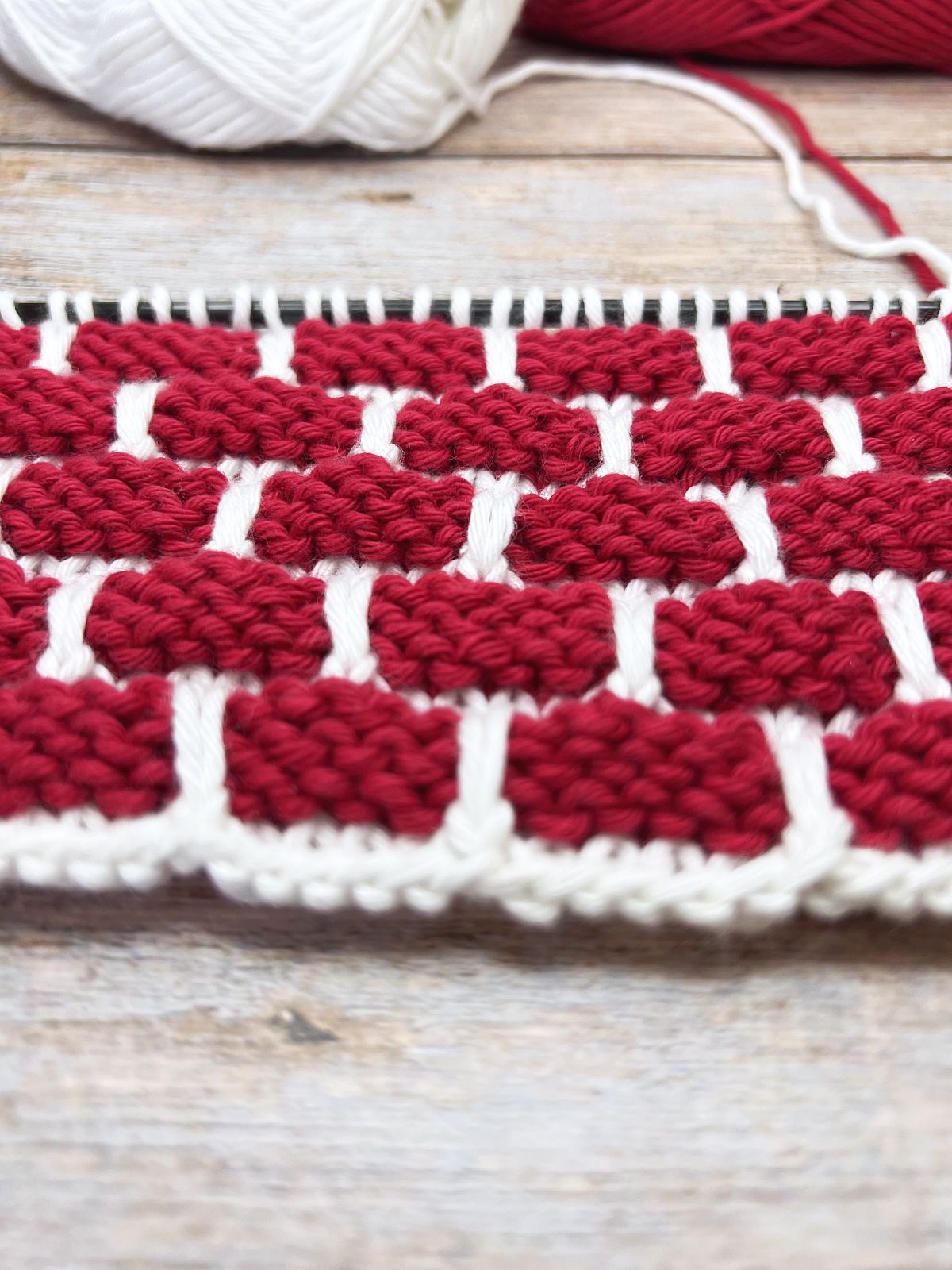 Backsteinmuster stricken | simpleknittingpatterns.com