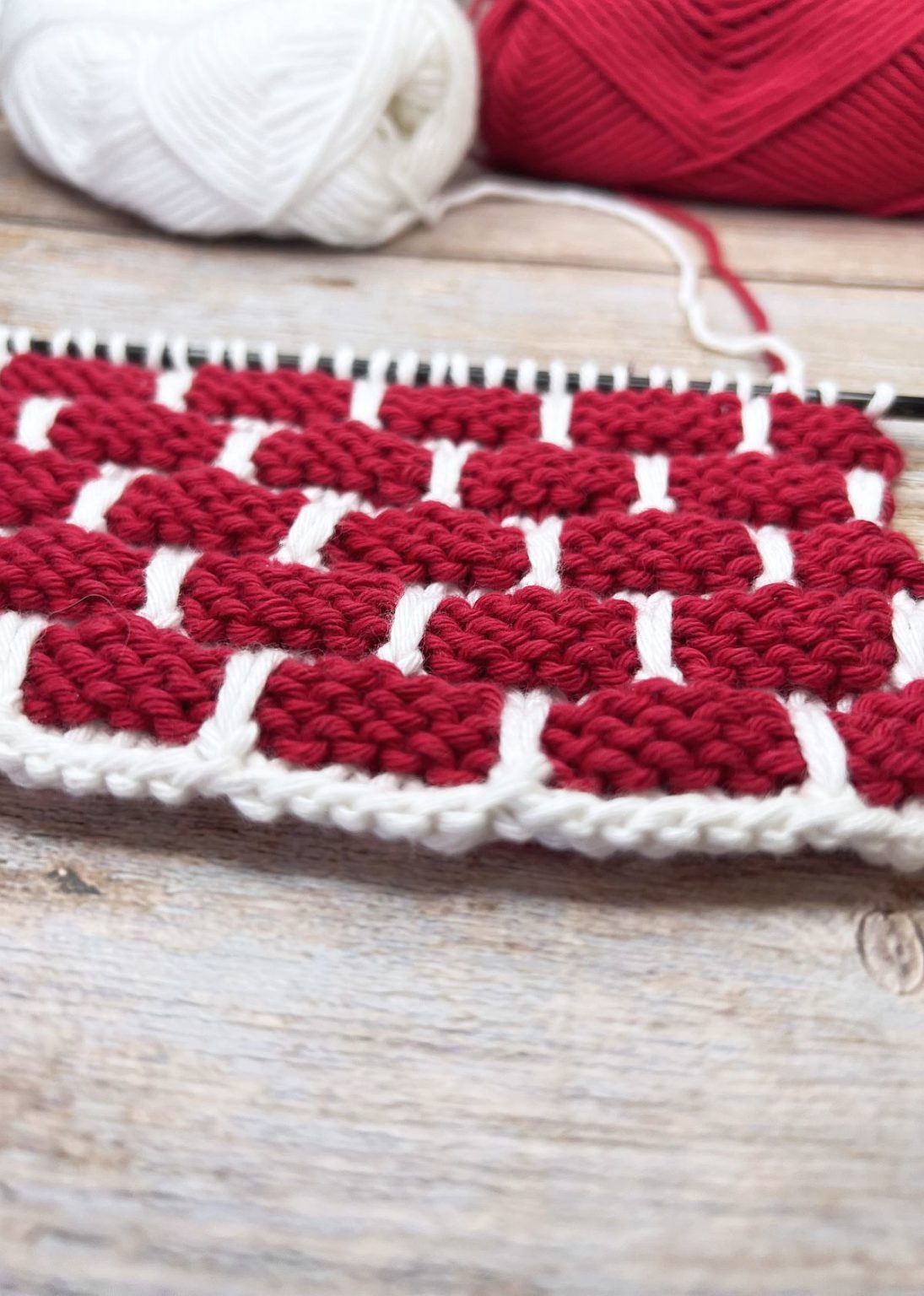 Backsteinmuster stricken | simpleknittingpatterns.com