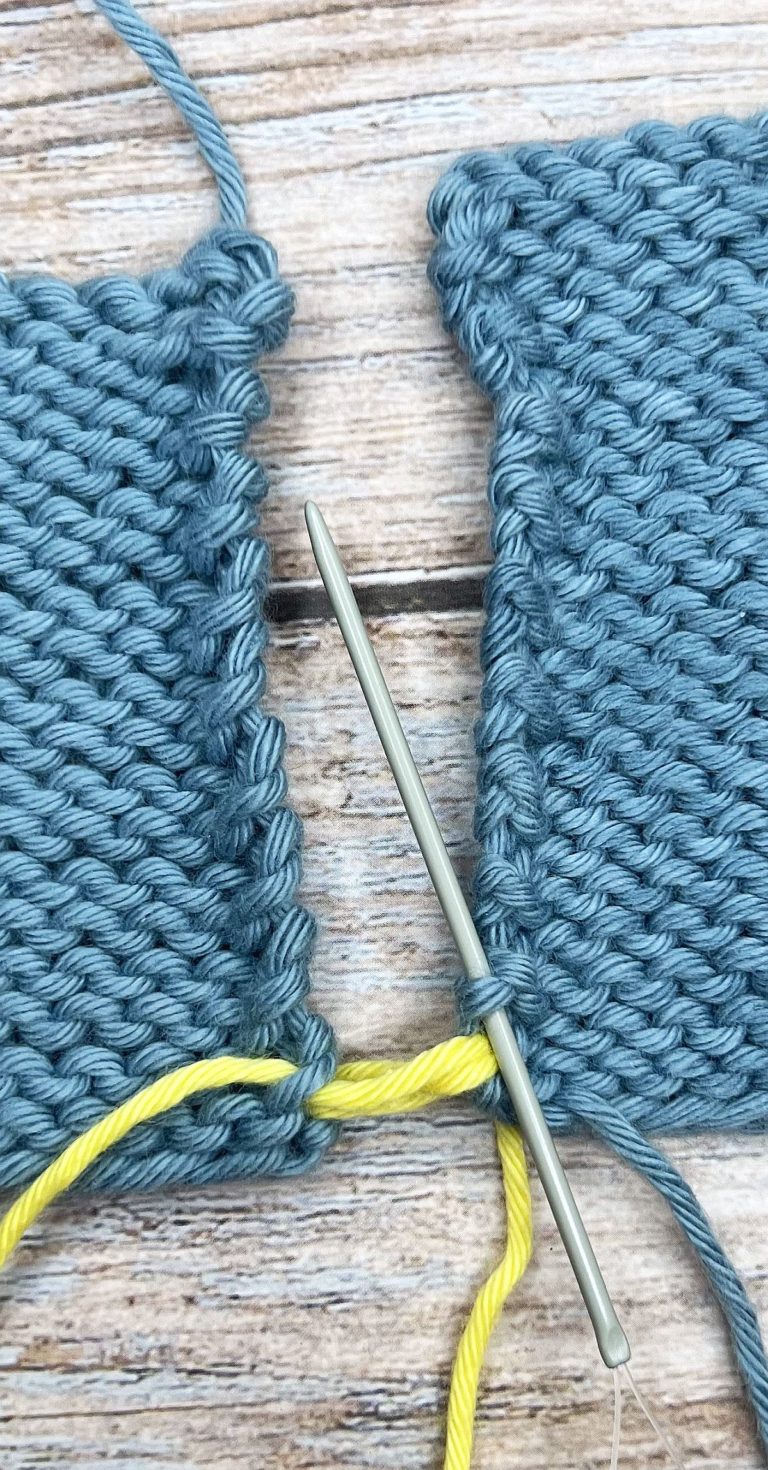 Knötchenrand stricken | simpleknittingpatterns.com