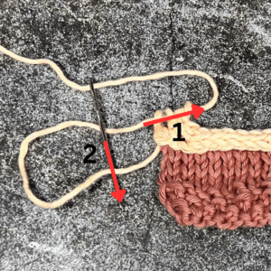 Kordelrand stricken (I-Cord Bind Off) | simpleknittingpatterns.com